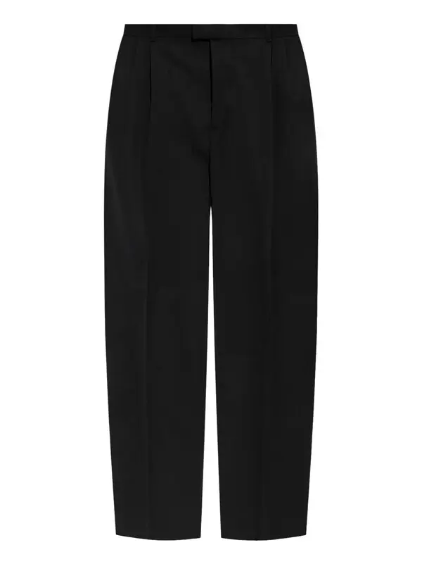 Bottega Veneta Wool Creased Trousers - Black