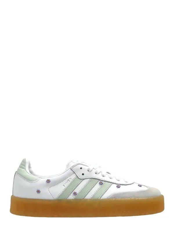 Adidas Originals By Alexander Wang Sambae Leather Sneakers - White