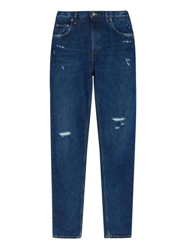 Dolce & Gabbana Loose-fit Jeans - Navy Blue