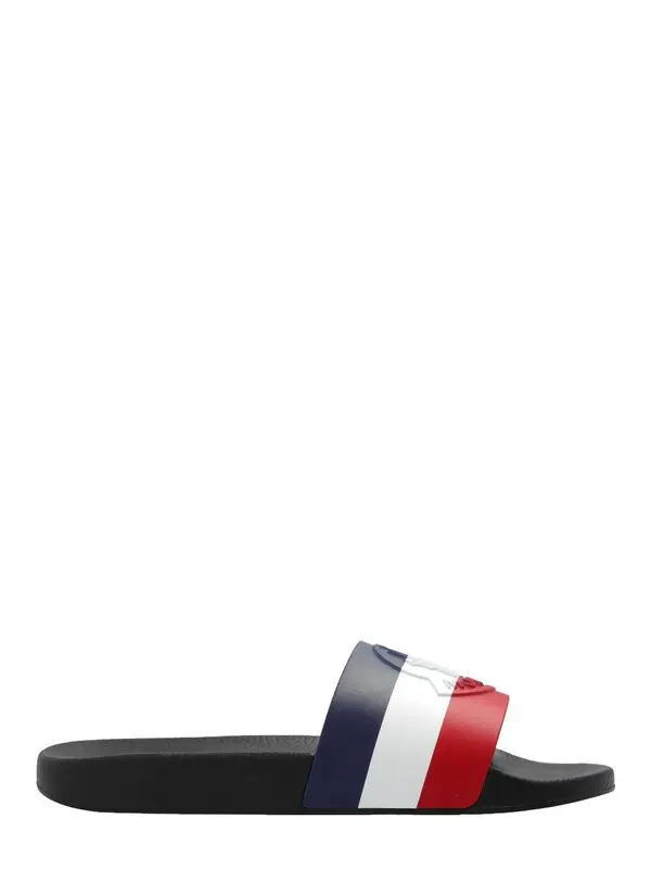 Moncler Basile Rubber Slides - Navy Blue