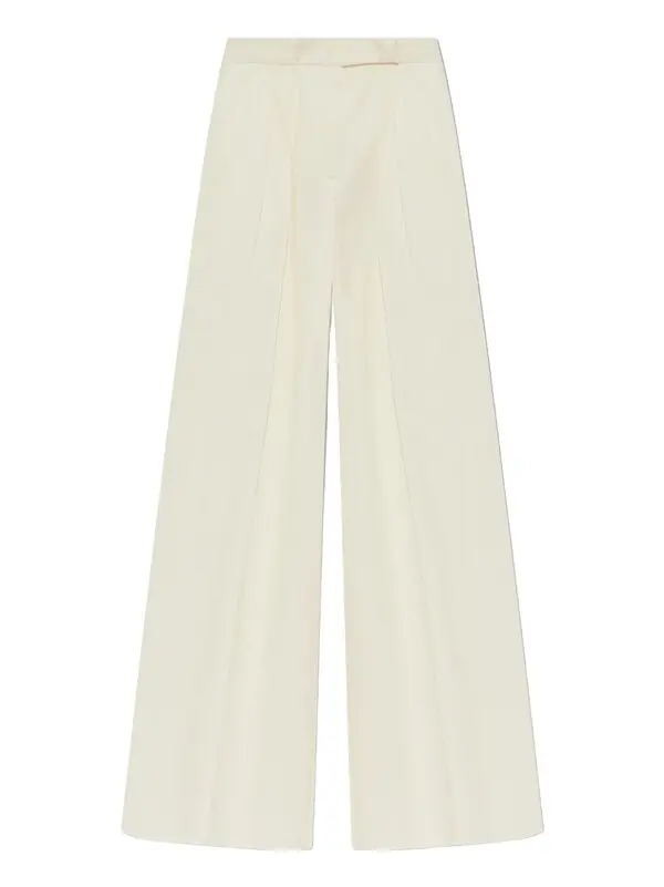 Max Mara Chenzia Wide-leg Trousers - Cream