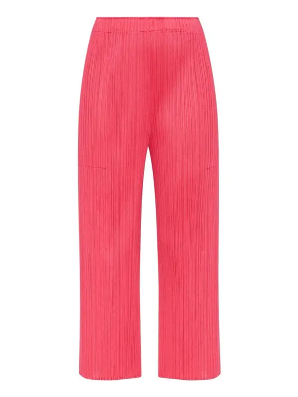 Issey Miyake Pleated Calf-length Trousers - Pink
