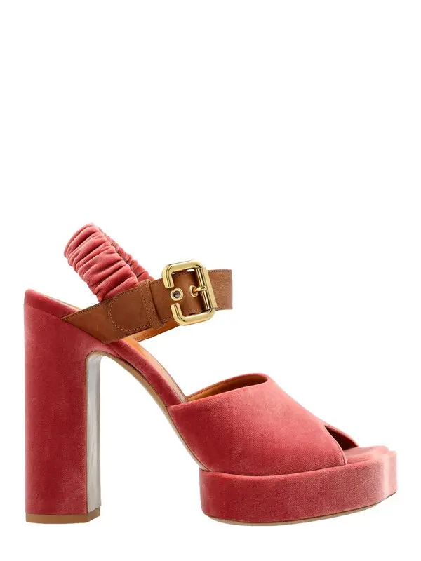 Chloé Aria Platform Sandals - Pink