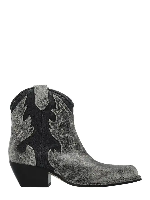VIC MATIE Heeled Ankle Boots - Grey
