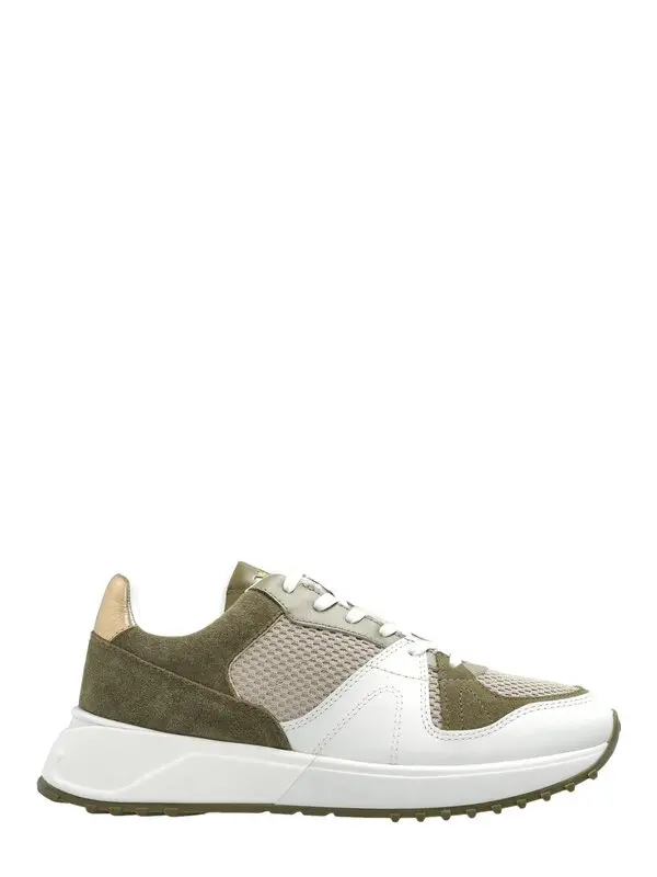 Michael Kors Jaime Leather, Suede, And Mesh Sneakers - Green