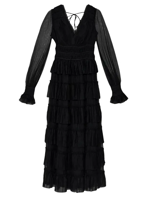 ALLSAINTS Xantara Tulle Dress - Black