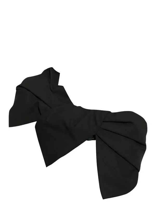 Cult Gaia Asymmetrical Top With Bow Detail - Black