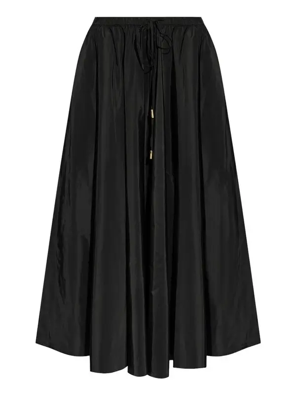 Cult Gaia Rosalee Flared Midi Skirt - Black