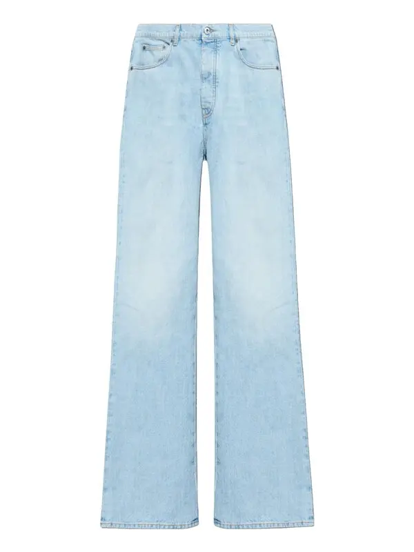 Off-White Logo Jeans - Light Blue