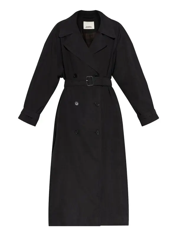 Isabel Marant Elea Trench Coat - Black