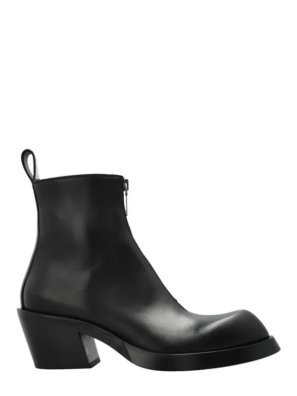 Alexander McQueen Leather Ankle Boots - Black