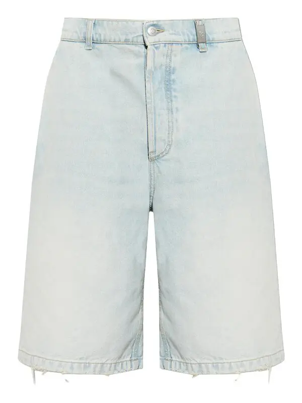 Alexander McQueen Denim Shorts - Light Blue