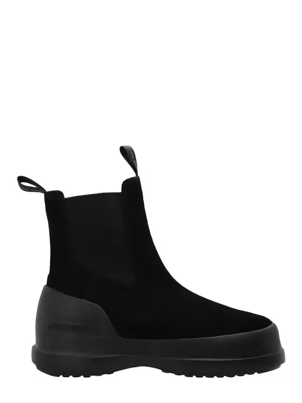 Moon Boot Mb Luna Chelsea Suede Snow Boots - Black