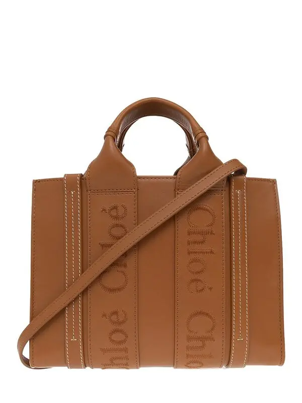 Chloé Woody Small Shopper Bag - Brown