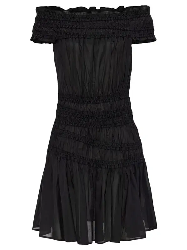 Tory Burch Off-the-shoulder Dress - Black