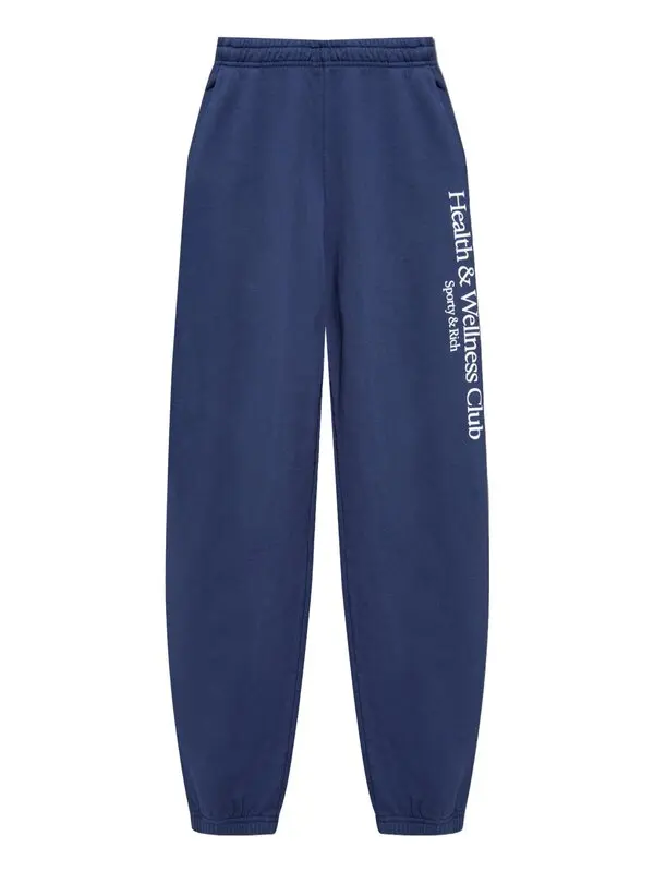 SPORTY & RICH Riding Drop Trousers - Navy Blue