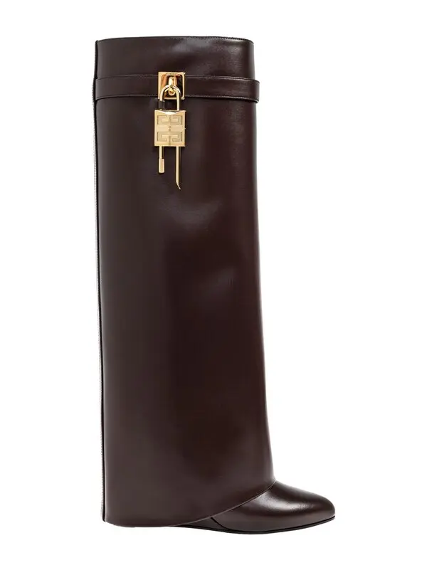 Givenchy Shark High-heeled Boots - Brown