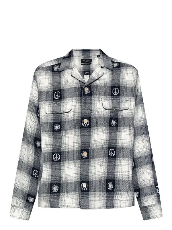 ALLSAINTS Shirt `castor - Navy Blue