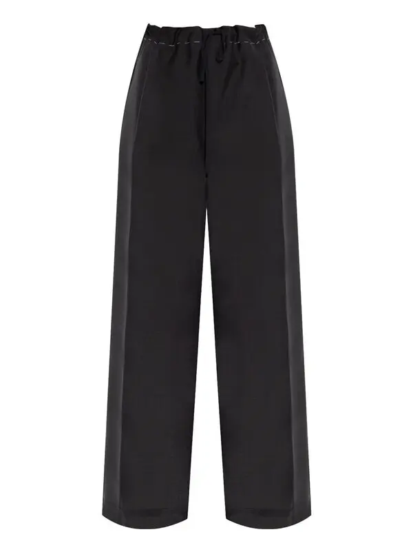 MAISON MARGIELA Creased Trousers - Black