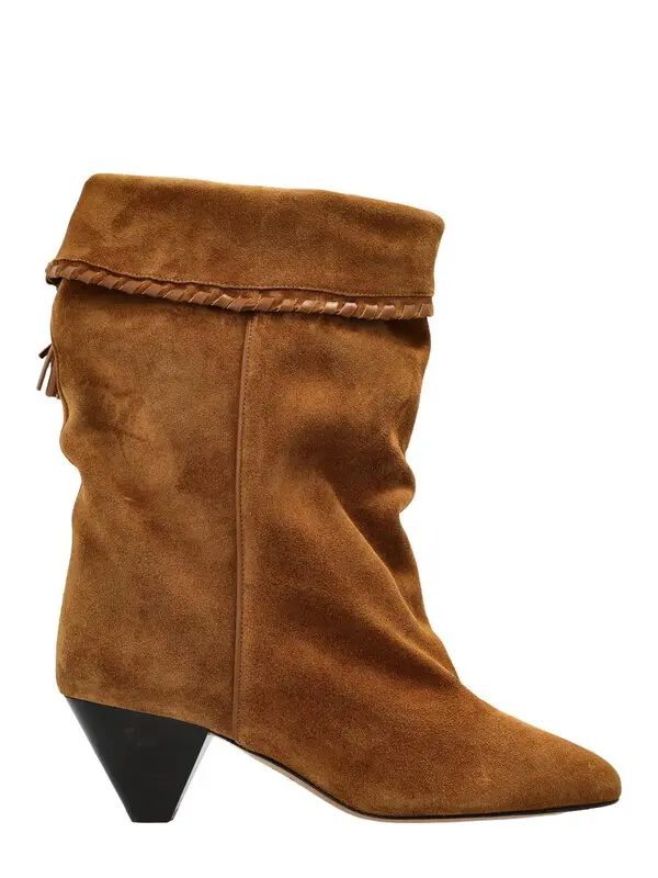 Isabel Marant Étoile Dalby Suede Heeled Ankle Boots - Brown