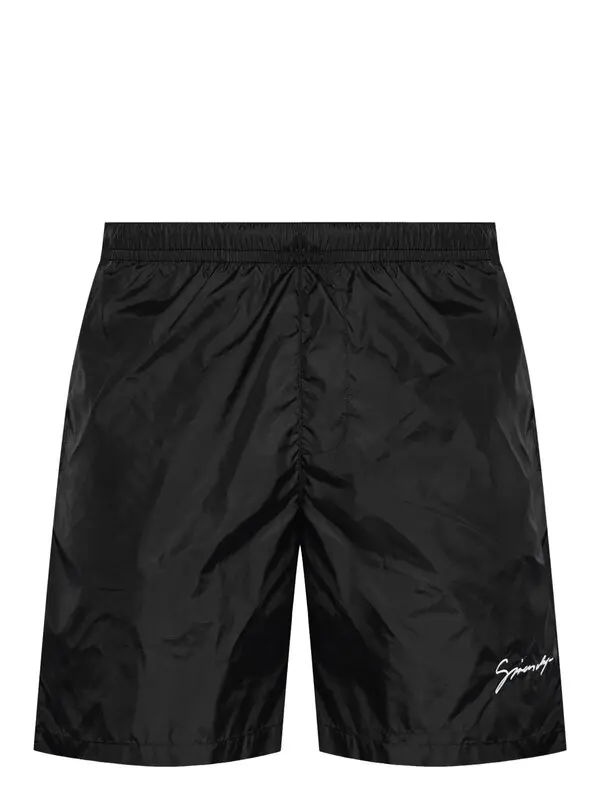 Givenchy Swim Shorts With Logo - Black