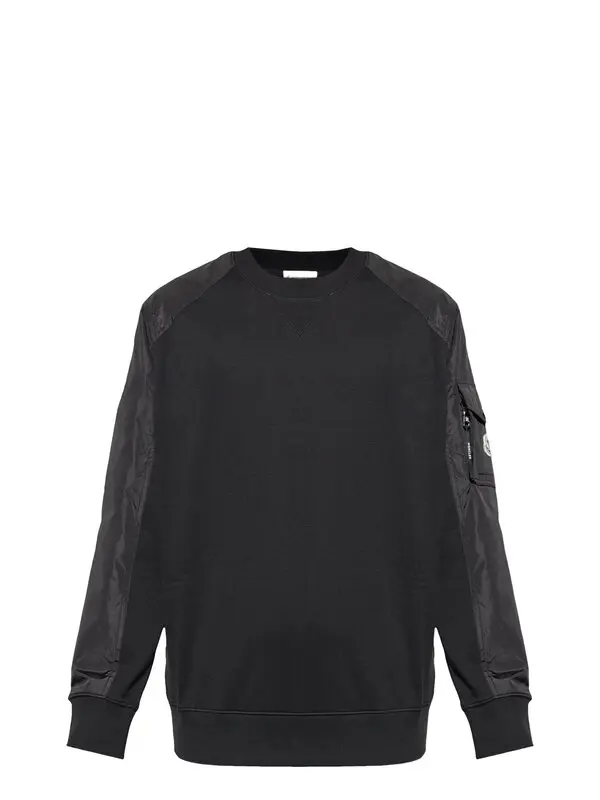 Moncler Sleeve Pocket Sweatshirt - Black