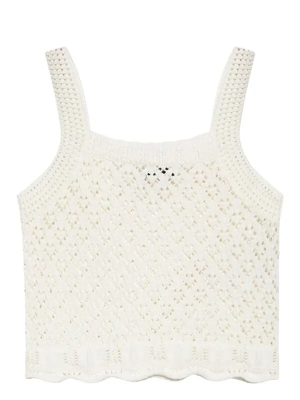Maison Kitsuné Knitted Top - Cream