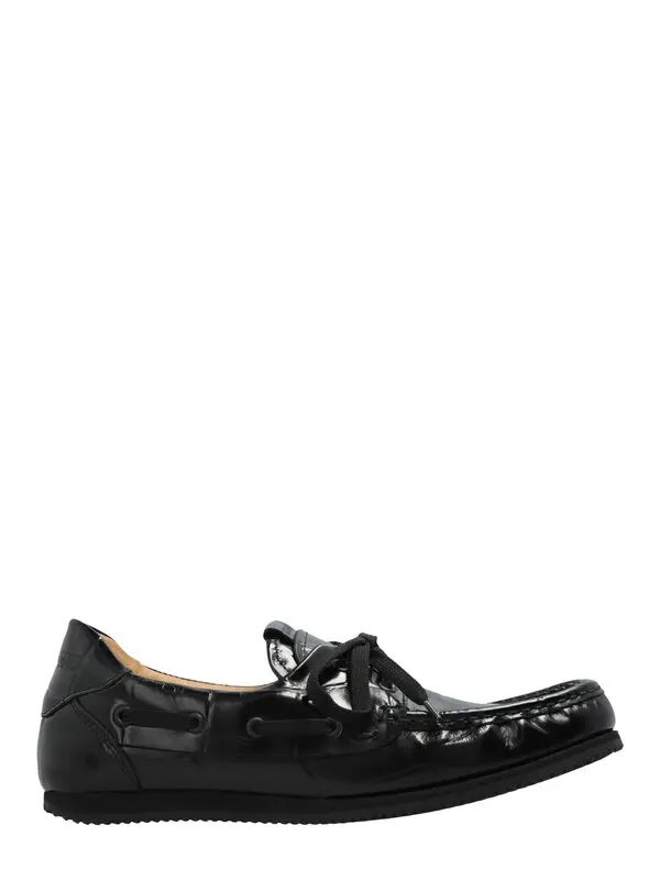 Jacquemus Les Batto Leather Loafers - Black