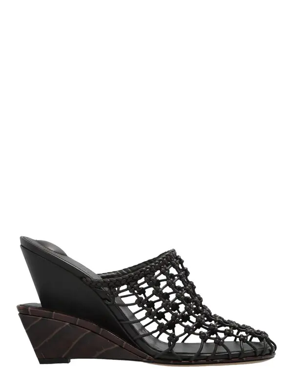 Jacquemus Les Doubles Tresses Heeled Mules - Brown