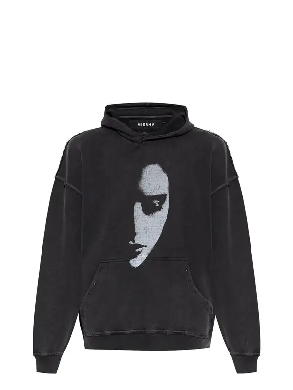 MISBHV Printed Oversized Sweatshirt - Black