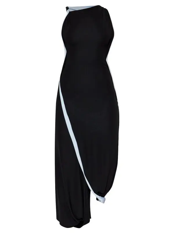 Victoria Beckham Twisted Strap Dress - Black