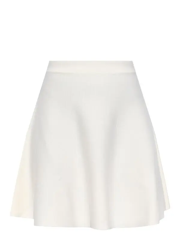 Max Mara Wool A-line Skirt - White