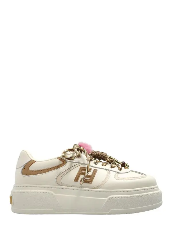 Fendi Match Platform Sneakers - Cream