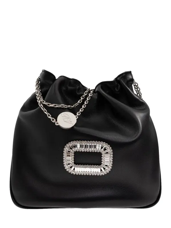 ROGER VIVIER Pilgrim Mini Shoulder Bag - Black