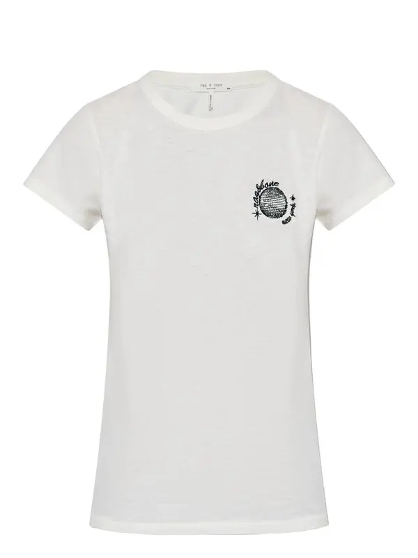 Rag & Bone Embroidered Cotton Top - White
