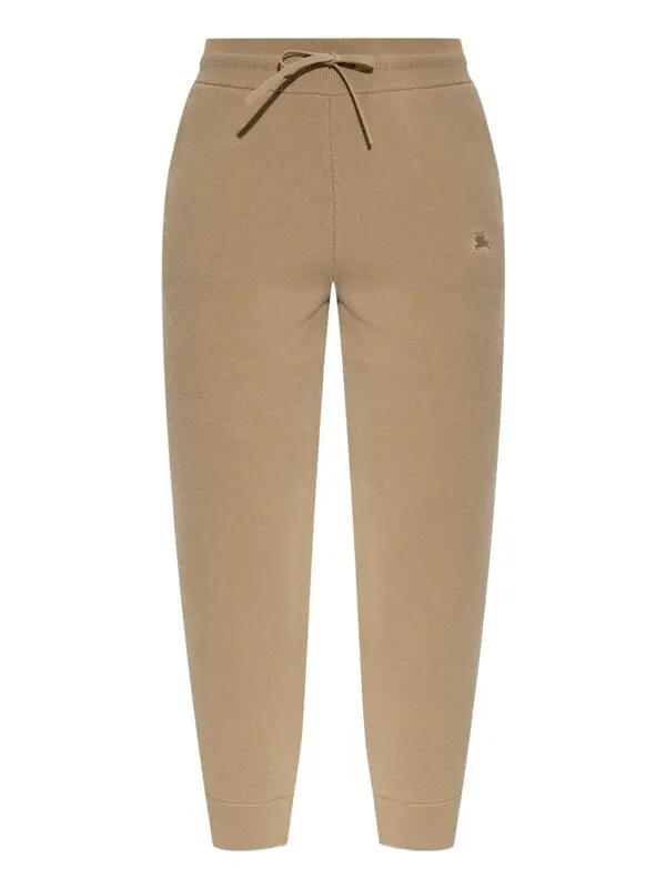 Burberry Logo Trousers - Beige