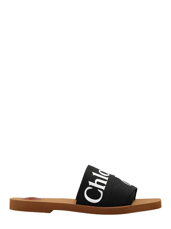Chloé Woody Slides - Black