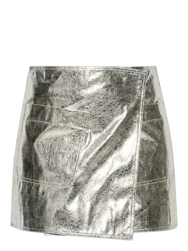 Rag & Bone Kryla Asymmetrical Skirt - Silver