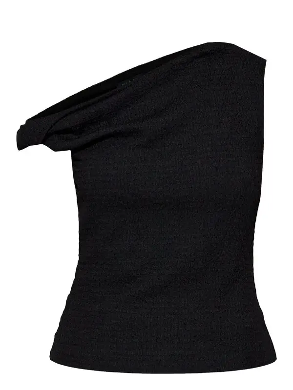 Rag & Bone Asymmetrical 'lou' Top - Black