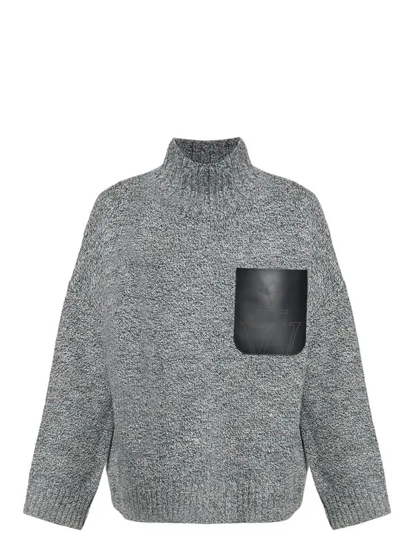 JW Anderson Wool And Alpaca-blend Turtleneck Sweater - Grey