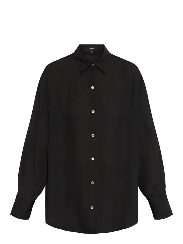 Theory Elegant Polyester Shirt - Black