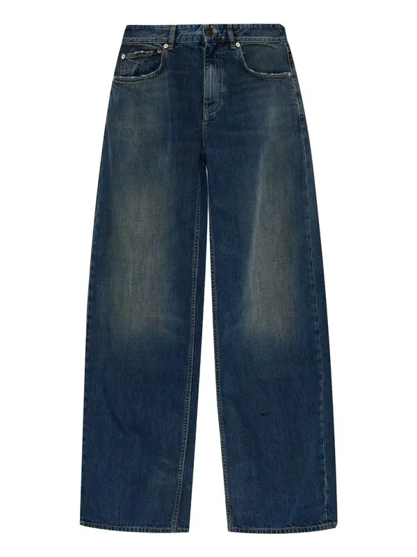 Balenciaga Wide-leg Jeans - Navy Blue