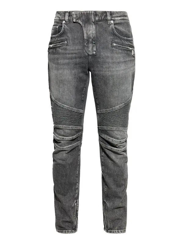 Balmain Pocket Jeans - Grey