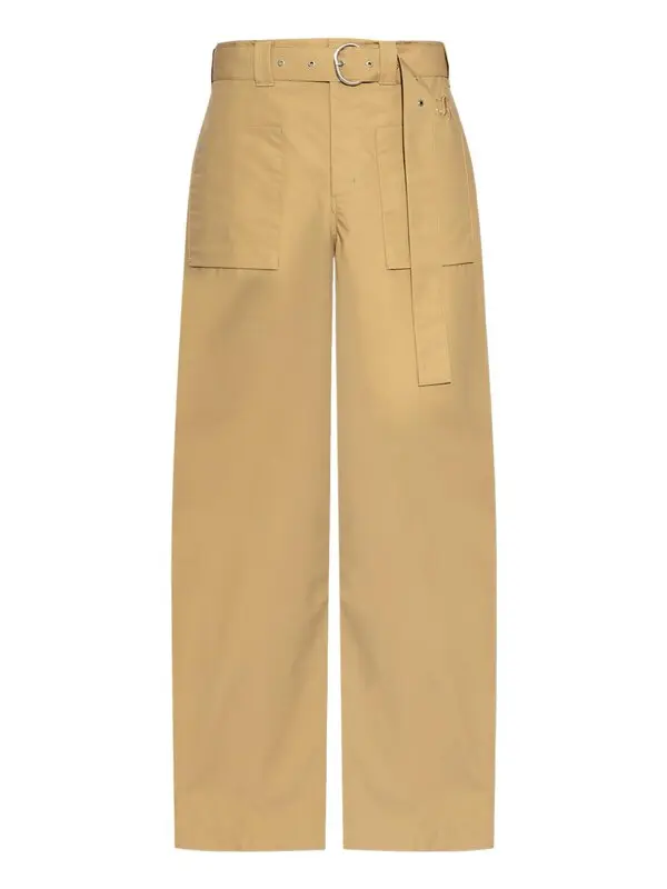 JIL SANDER Logo Trousers - Beige