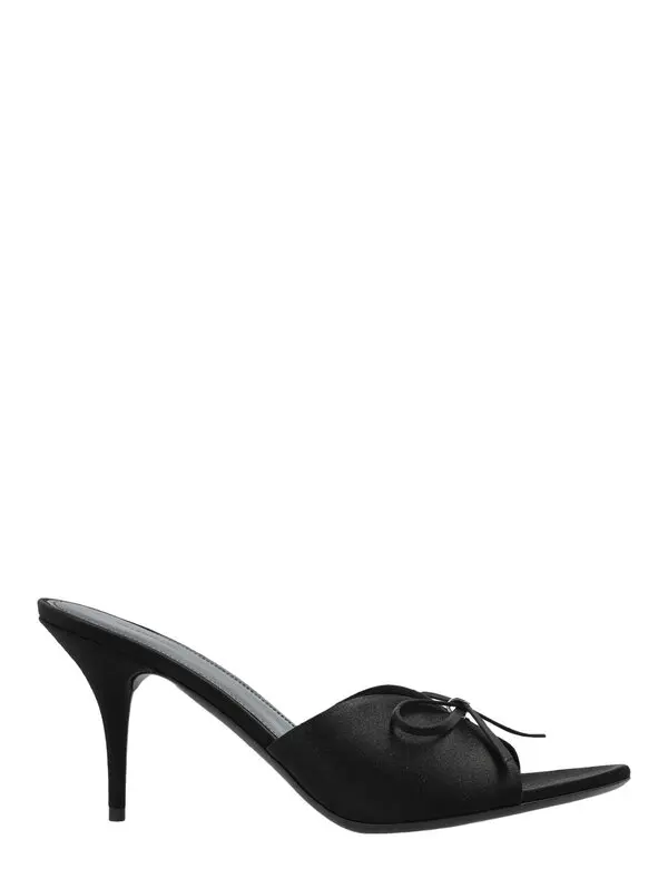 Balenciaga Heeled Knife Mules - Black