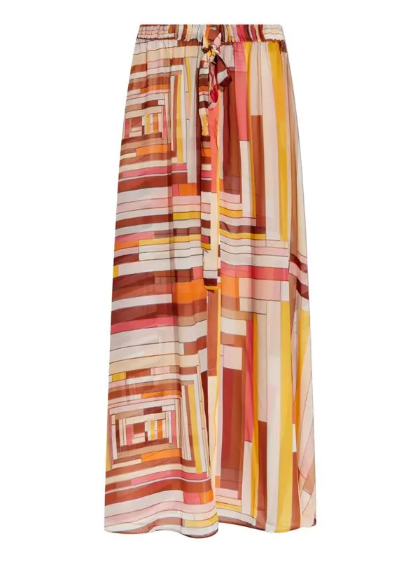Missoni Geometric Print Silk Skirt - Multicolour