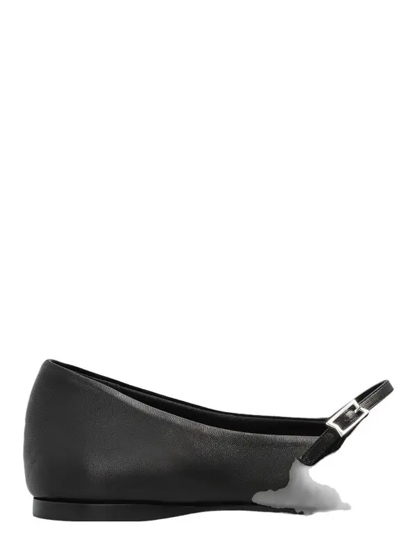 Max Mara Ballet Leather Shoes - Black