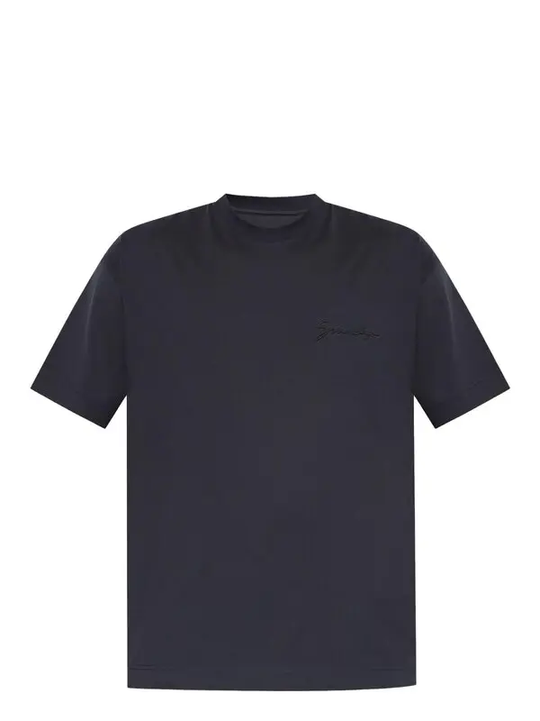 Givenchy T-shirt With Round Neckline - Navy Blue