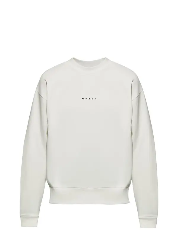 Marni Sweatshirt With Logo - White