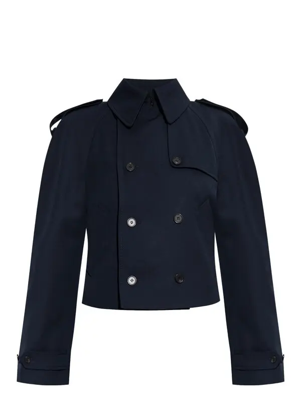 Alexander McQueen Short Double-breasted Jacket - Navy Blue